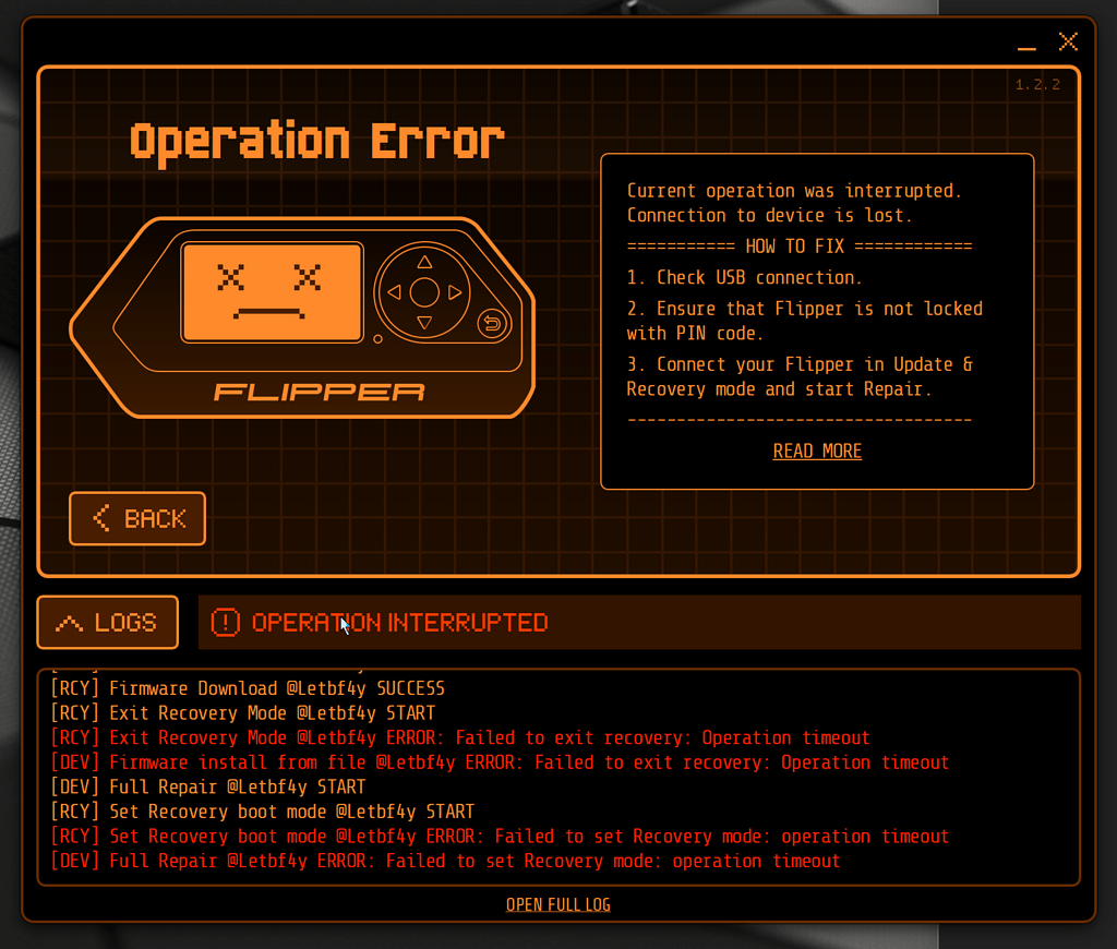 Help can't update flipper for initial first use - Firmware update / qFlipper - Flipper Forum