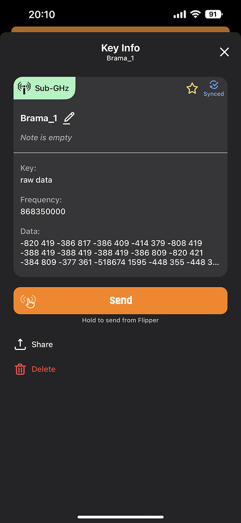 868.35 AM650 Open gate once - Sub-GHz - Flipper Forum