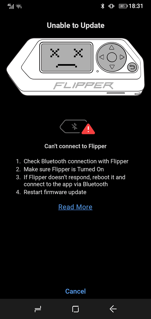 Update problems on Mac windows and mobile app - Firmware update / qFlipper - Flipper Forum